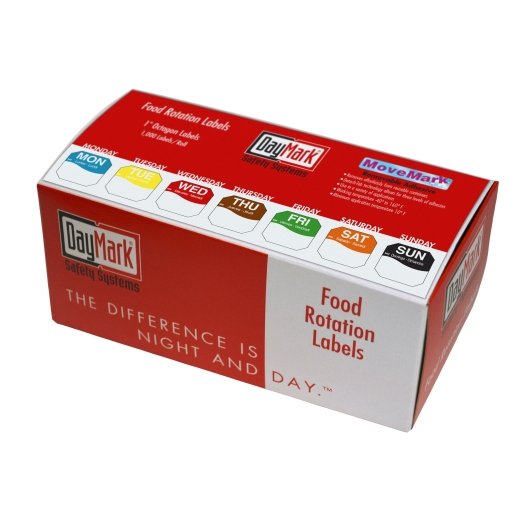 Daymark Move Mark Dot Box 7 Day 1 Inch Starter Box Label-7 Roll-1/Case MPN# IT111183B – Round ...
