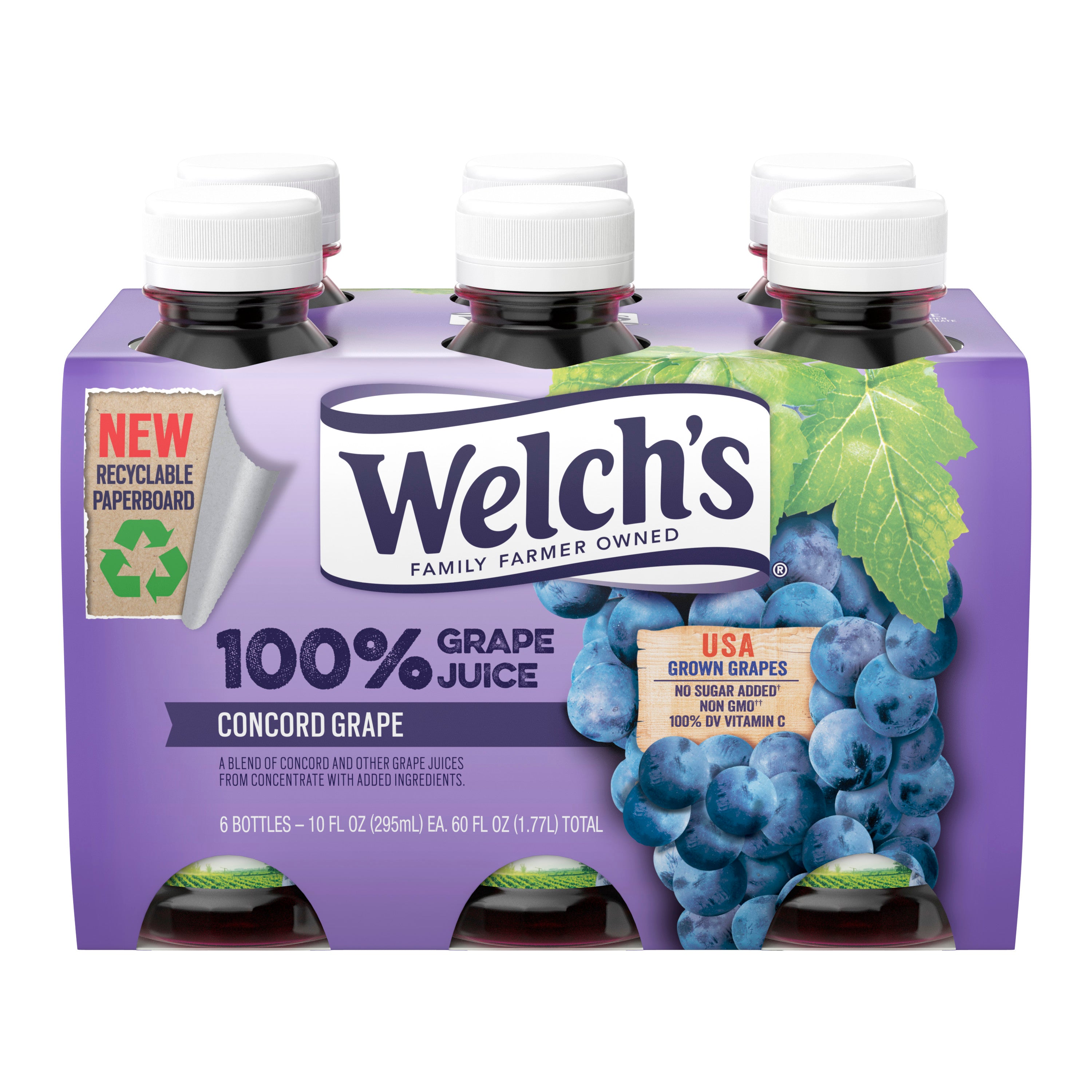 Welch's 100% Grape Juice 6 Pack-60 fl. oz.-4/Case MPN# WPD35420 – Round Eye Supply