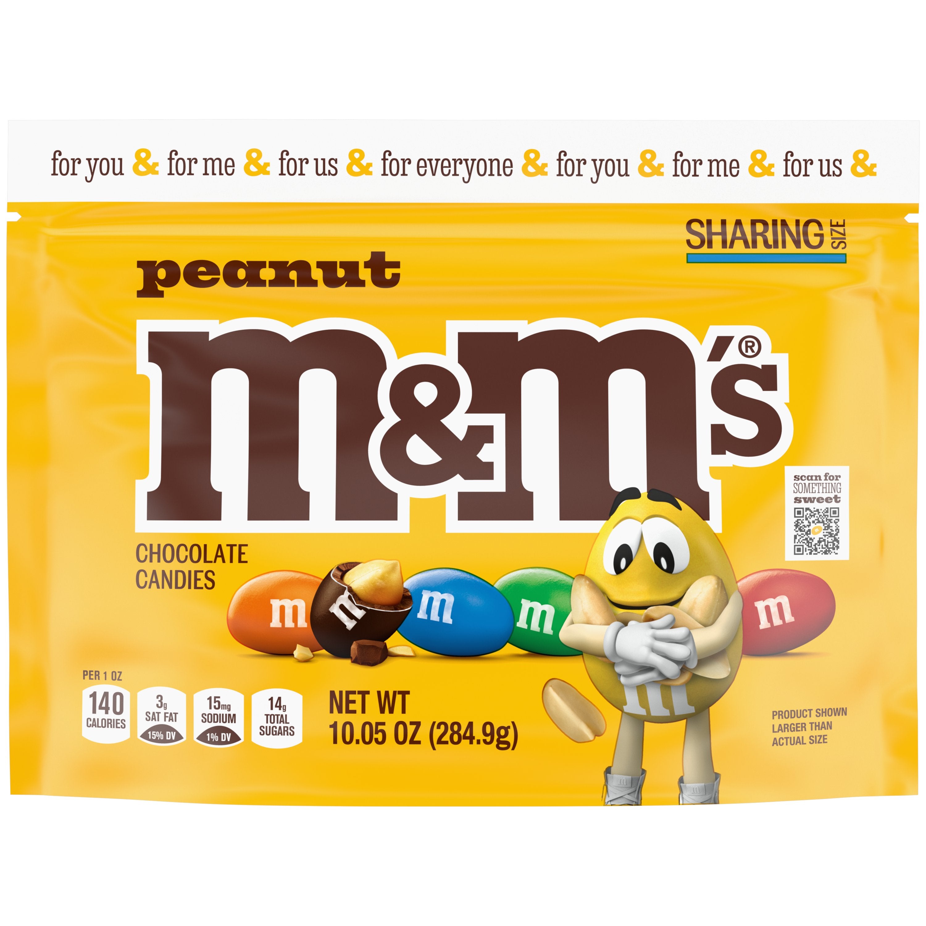 M&M's Peanut Stand Up Pouch-10.05 oz.-12/Case MPN# 431109 – Round Eye Supply