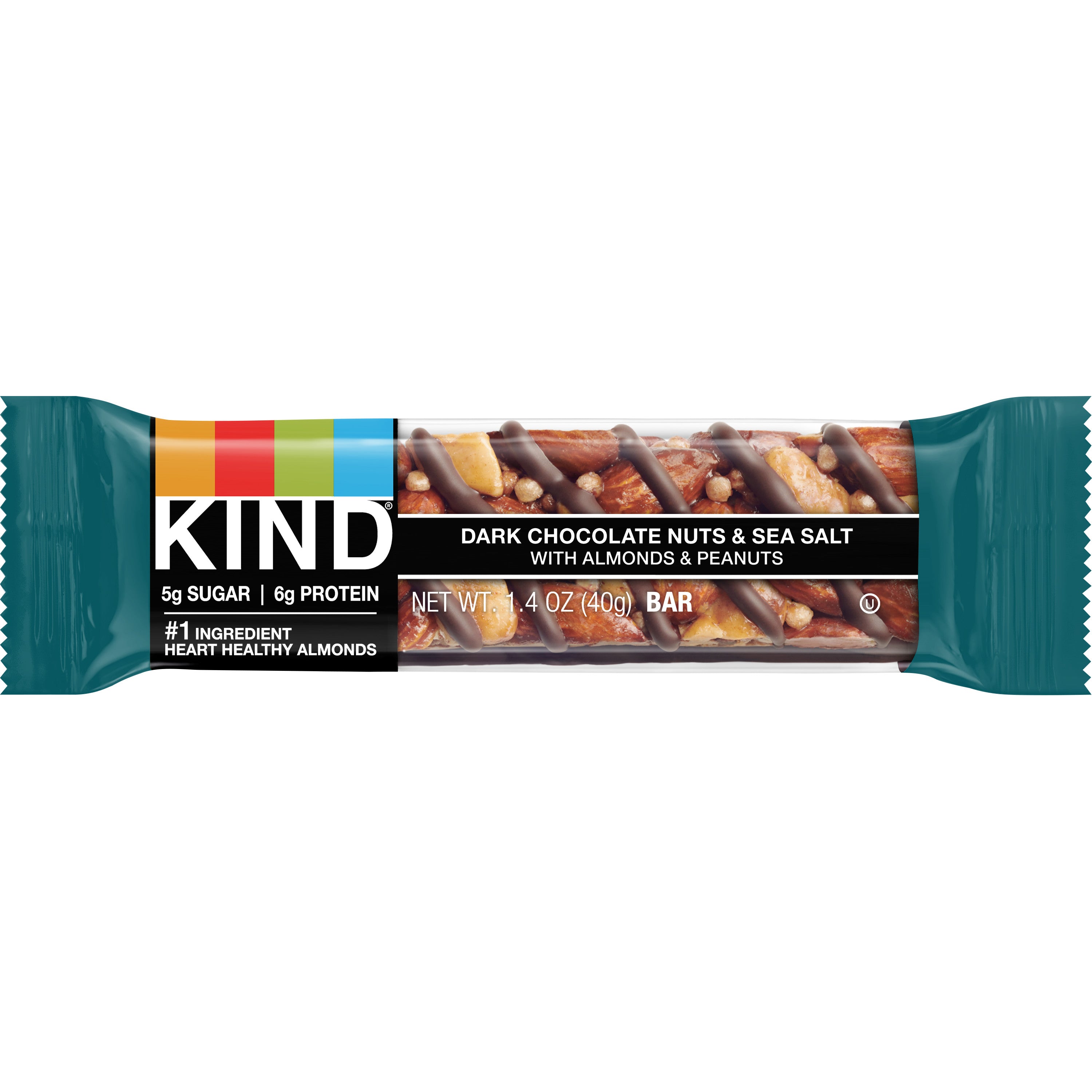 Kind Snacks Dark Chocolate Nuts & Sea Salt Bar-1.4 oz.-6/Box-10/Case MPN# 27129 – Round Eye Supply