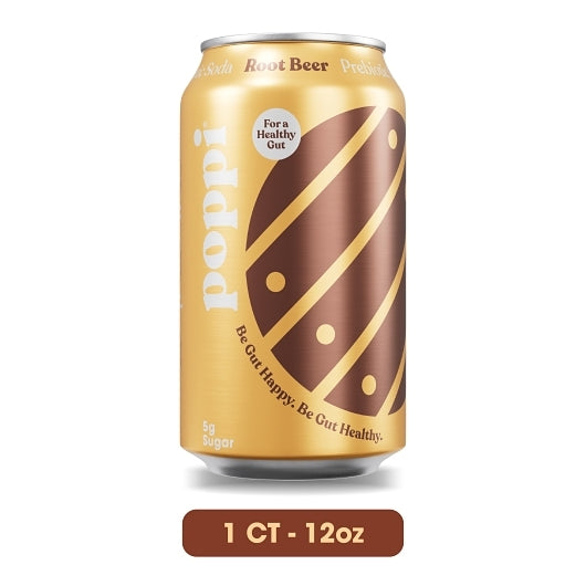 Poppi Prebiotic Root Beer Soda 12 fl. oz. Can 12 Pack/Case MPN# RB137 ...