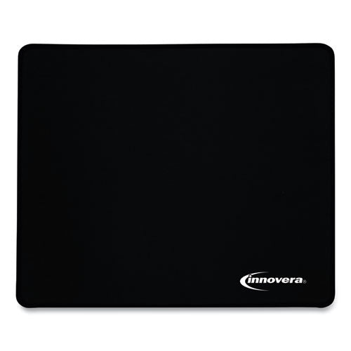 Innovera® Large Mouse Pad, 9.87 X 11.87, Black | Round Eye Supply