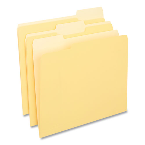 Universal® Deluxe Colored Top Tab File Folders, 1/3-cut Tabs: Assorted ...