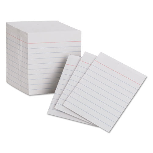 Oxford™ Ruled Mini Index Cards, 3 X 2.5, White, 200/pack | Round Eye Supply