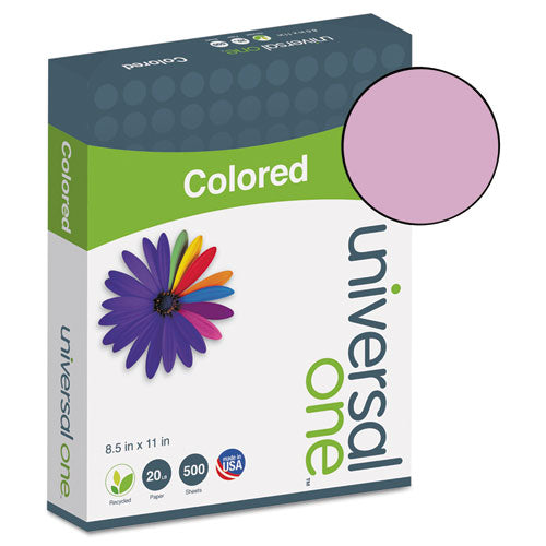 Universal® Deluxe Colored Paper, 20 Lb Bond Weight, 8.5 X 11, Orchid ...