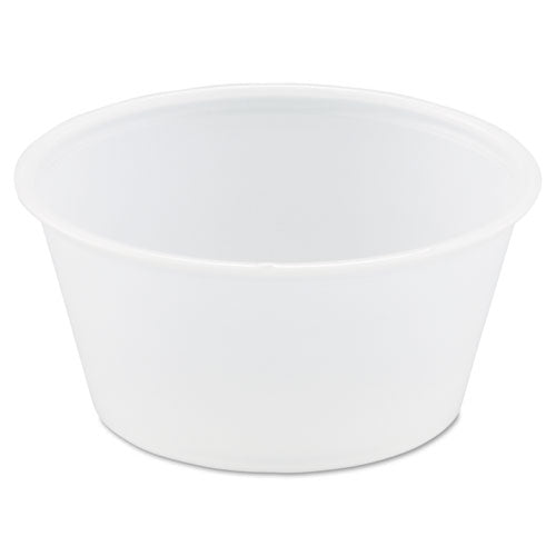 Dart® Polystyrene Portion Cups, 3.25 Oz, Translucent, 250/bag, 10 Bags ...
