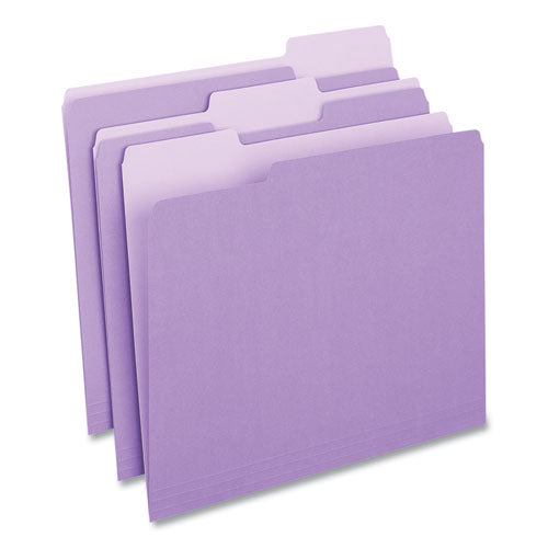 Universal® Deluxe Colored Top Tab File Folders, 1/3-cut Tabs: Assorted ...