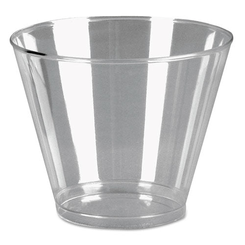 WNA Comet Plastic Tumblers, 9 Oz, Clear, Squat, 500/carton | Round Eye ...