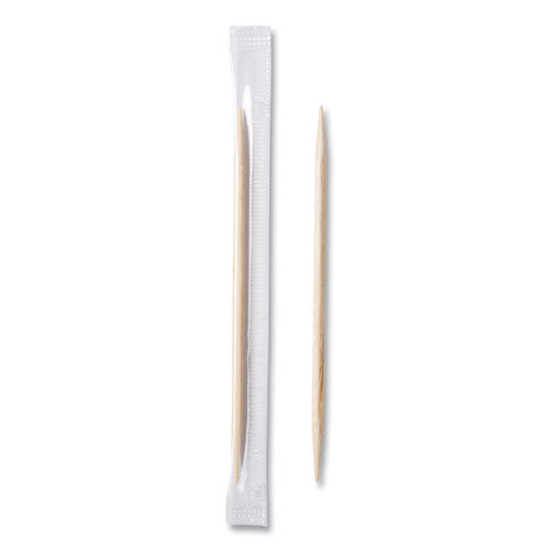 AmerCareRoyal® Mint Cello-wrapped Wood Toothpicks, 2.5", Natural, 1,000 ...