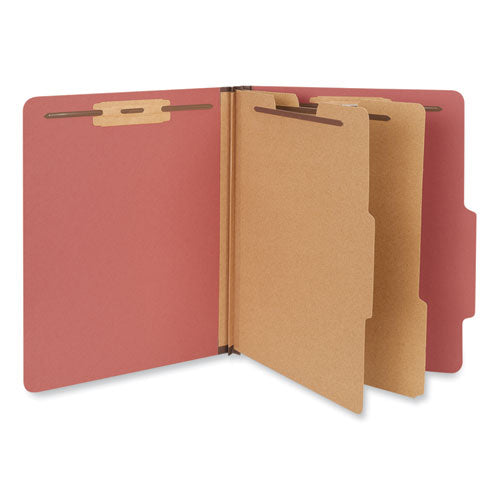 Universal® Six-section Classification Folders, Heavy-duty Pressboard ...