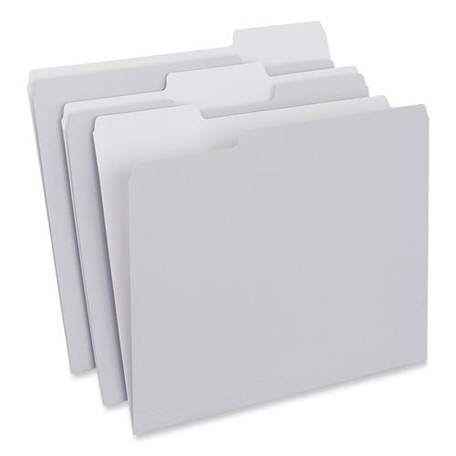 Universal® Top Tab File Folders, 1/3-cut Tabs: Assorted, Letter Size, 0 ...