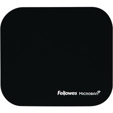 Fellowes® Mouse Pad With Microban Protection, 9 X 8, Black | Round Eye ...