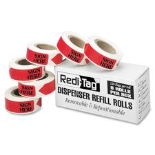 Redi-Tag® Arrow Message Page Flag Refills, "sign Here", Red, 120 Flags ...