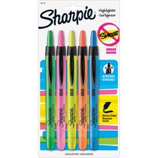 Sharpie® Retractable Highlighters, Assorted Ink Colors, Chisel Tip ...