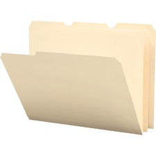Smead™ Poly Manila Folders, 1/3-cut Tabs: Assorted, Letter Size, Manila ...