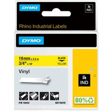 DYMO® Rhino Permanent Vinyl Industrial Label Tape, 0.75" X 18 Ft ...