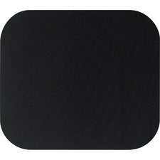 Fellowes® Polyester Mouse Pad, 9 X 8, Black | Round Eye Supply