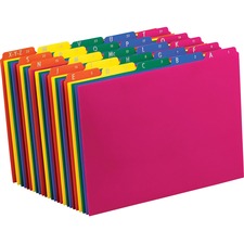 Pendaflex® Poly Top Tab File Guides, 1/5-cut Top Tab, A To Z, 8.5 X 11 ...
