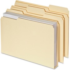 Pendaflex® Double Stuff File Folders, 1/3-cut Tabs: Assorted, Letter ...