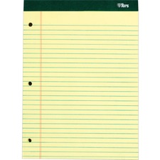 TOPS™ Double Docket Ruled Pads, Wide/legal Rule, 100 Canary-yellow 8.5 ...