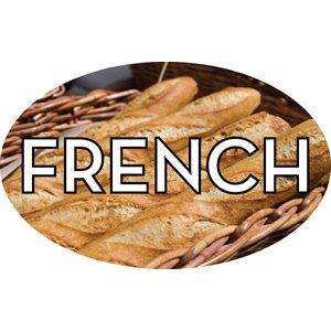 Bollin Label - French 4 Color Process 1.25x2 In. Oval 500/rl | Round ...