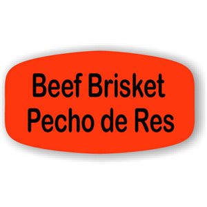 Bollin Label - Beef Brisket/Pecho De Res Black On Red Short Oval 1000 ...