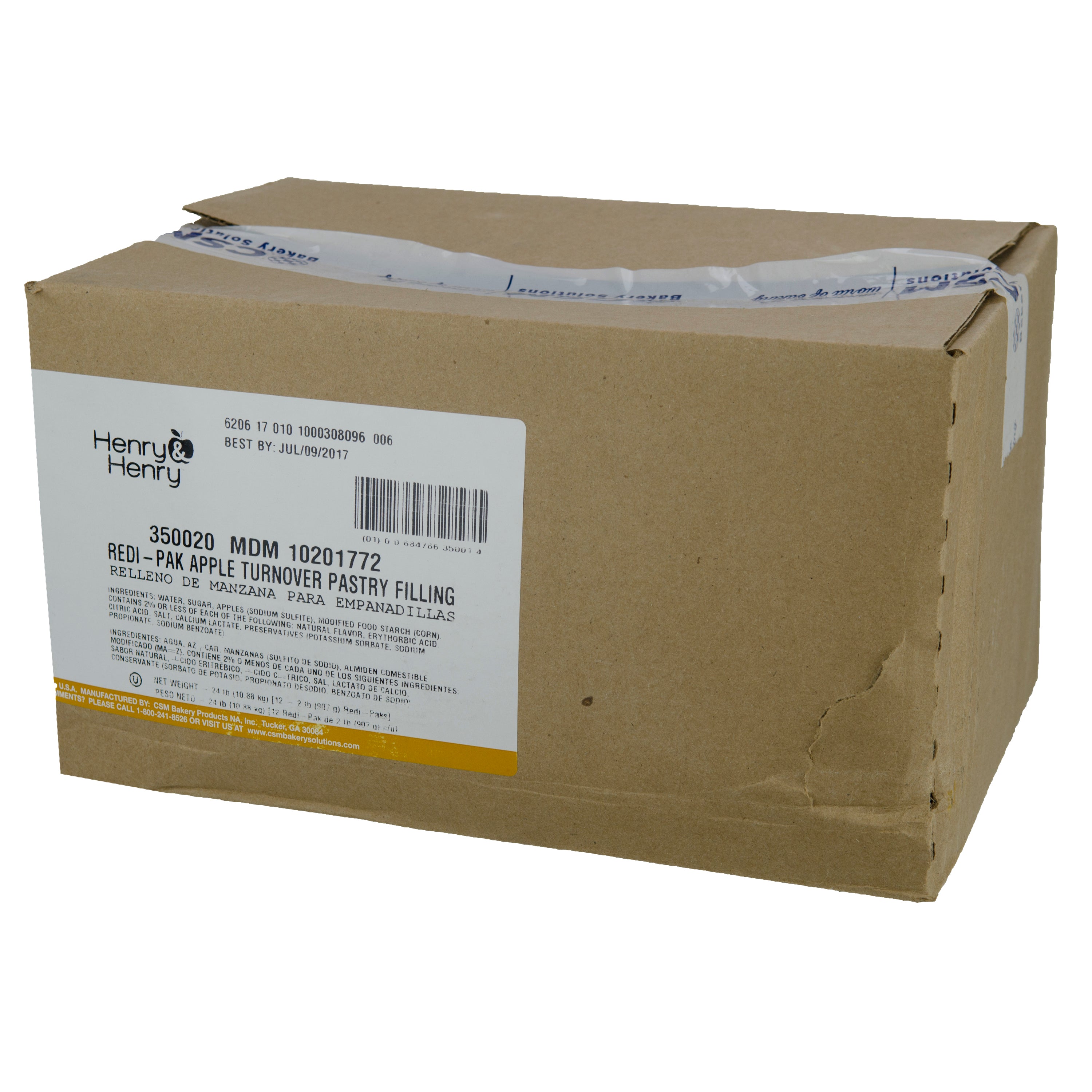 Henry & Henry Redi-Pak Apple Turnover Filling 12/2 Lb. MPN# 10201772 ...