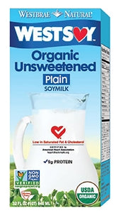 Westsoy Drink Soy Unsweetened-32 fl oz.-12/Case | Sunopta – Round Eye ...