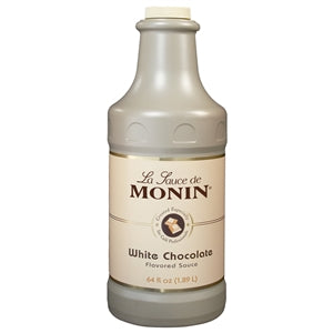 Monin White Chocolate Sauce-64 oz.-1/Box-4/Case MPN# M-GC063FP – Round ...
