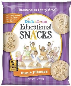 Dick And Jane Fun & Fitness Educational Snack Crackers-1 oz.-120/Case ...