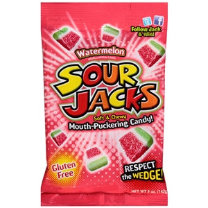 Sour Jacks Candy Watermelon Sour-5 oz.-12/Case MPN# 10034856125232 ...