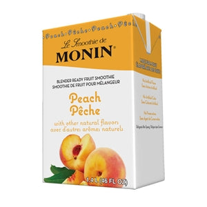 Monin Peach Smoothie-46 fl oz.s-1/Box-6/Case MPN# M-EG036B – Round Eye ...
