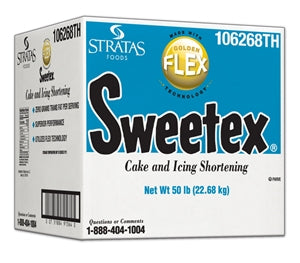 Sweetex Golden Flex Cake & Icing Shortening-50 lb.-1/Case MPN# 106268 ...