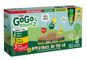 Gogo Squeez Gogo Squeez Variety Pack-12 Each-6/Case MPN# 120464 – Round ...