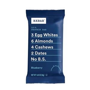 Rxbar Blueberry Protein Bar-1.83 oz.-12/Box-6/Case MPN# RXF002 – Round ...