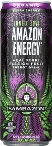 Sambazon Jungle Love Amazon Energy Drink Acai Passion Fruit-12 fl oz.s ...