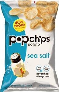 Popchips Sea Salt Popped Potato Chips-5 oz.-12/Case MPN# F-AR-50080 ...