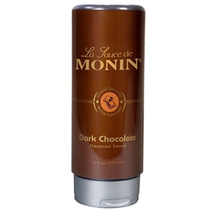 Monin Dark Chocolate Sauce-12 fl oz.s-1/Box-6/Case MPN# M-KC062B ...