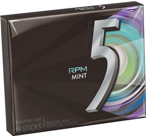Five Single Serve Mint Gum-15 Piece-10/Box-12/Case MPN# 278090 – Round ...