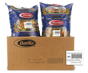 Barilla Tri-Color Rotini-160 oz.-2/Case MPN# 1000001401 – Round Eye Supply