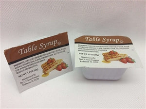 Sauer Regular Table Syrup Cup Single Serve-1.5 oz.-1/Case MPN# 06383 ...