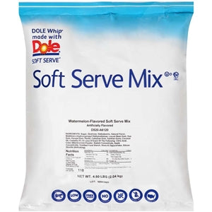 Dole Watermelon Soft Serve-4.5 lb.-4/Case MPN# D520-A6120 – Round Eye ...