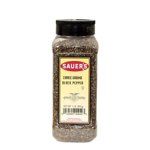 Sauer Coarse Ground Black Pepper-1 lb.-6/Case | Sauer Brands – Round ...