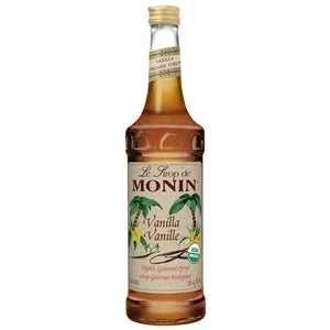Monin Organic Vanilla Syrup-750 Milileter-1/Box-6/Case MPN# M-AO045B ...