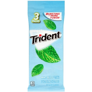 Trident Gum Mint Bliss Sugar Free-42 Count-20/Case MPN# 10012546011539 ...