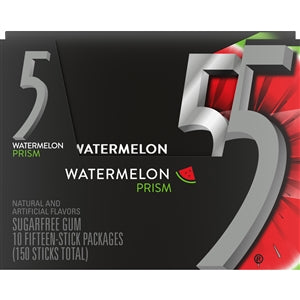 Five Prism Single Serve Gum-15 Piece-10/Box-12/Case MPN# 262605 – Round ...