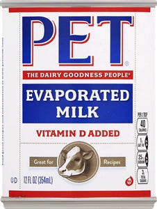 Pet Milk Evaporated Milk-12 fl oz.-24/Case MPN# 5272901124 – Round Eye ...