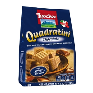 Loacker Quadratini Chocolate 250 Grams-8.82 oz.-6/Case MPN# 14301 ...