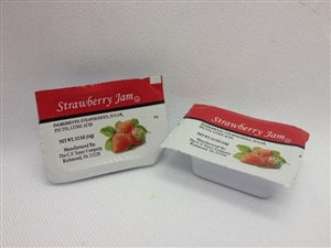 Sauer Strawberry Jam Pouch-0.5 oz.-200/Case MPN# 06861 – Round Eye Supply