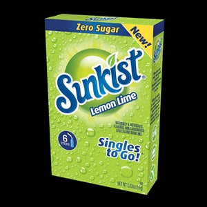 Sunkist Lemon Lime Drink Mix Singles To Go-6 Count-12/Case MPN# 32406 ...